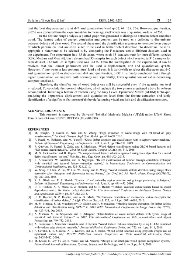 Analysis Of Texture Features For Wood Defect Classification Pdf