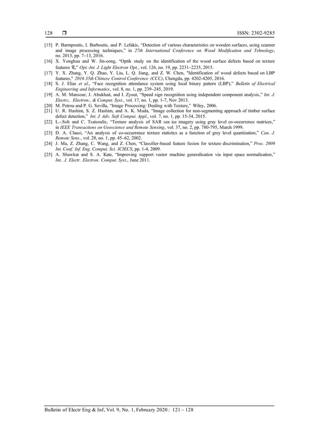 Analysis Of Texture Features For Wood Defect Classification Pdf