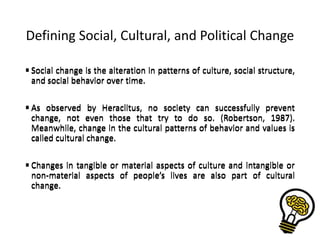 Cultural, Social, and Political Change II | PPTX