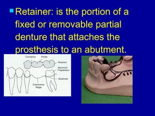 15. introduction to removable partial dentures | PPT