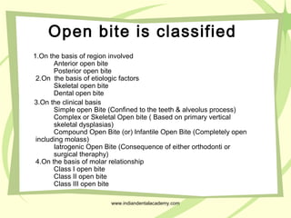 transverse dentoskeletal features of anterior open bite in the mixed ...