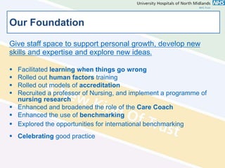 Elizabeth Rix, Chief Nurse, University Hospitals of North Staffordshire ...