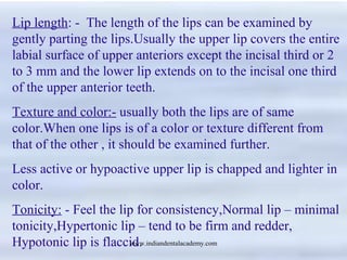 Clinical examination of an orthodontic patient | PPT