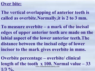 Clinical examination of an orthodontic patient | PPT