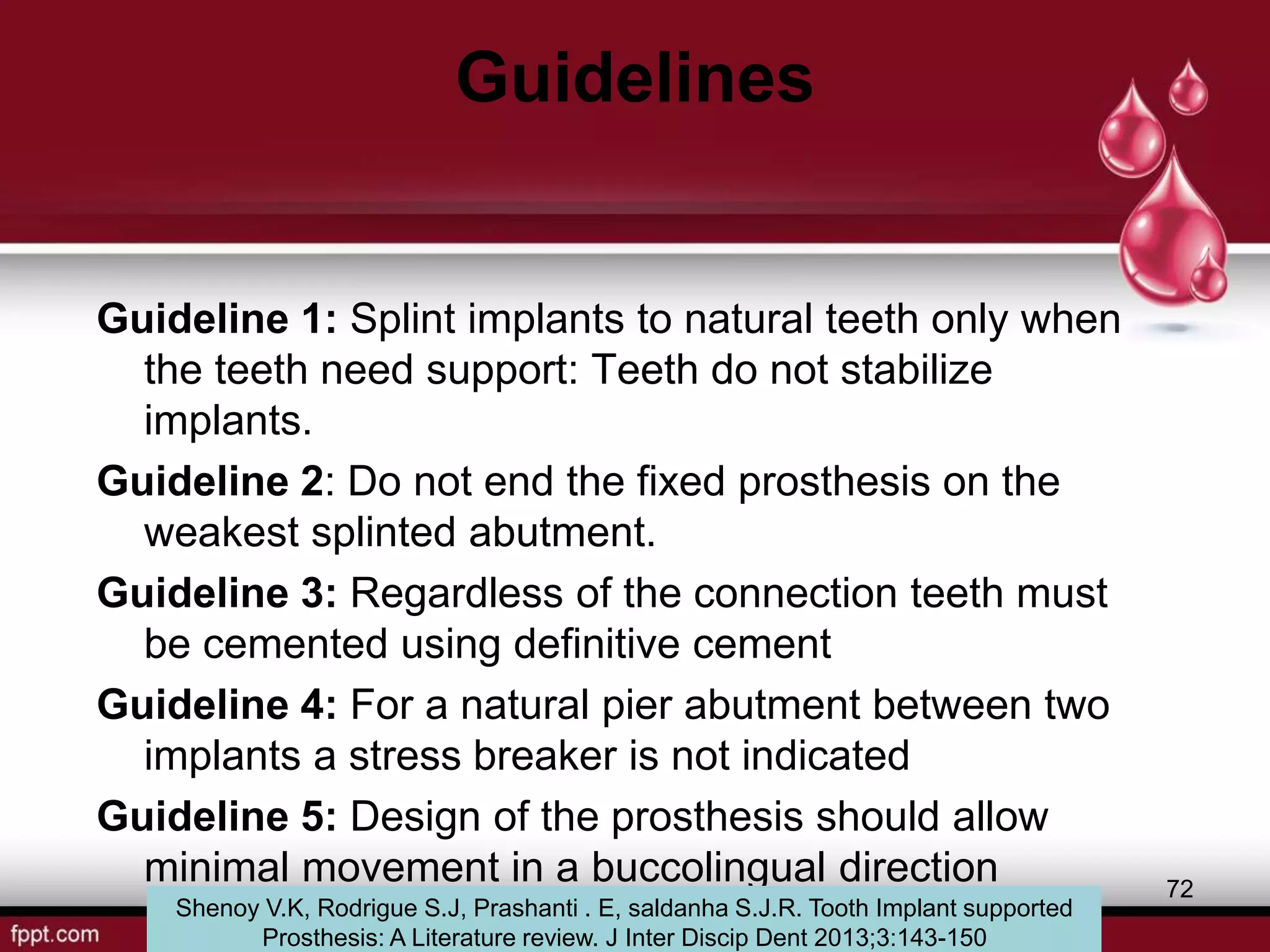 stress breakers in prosthodontics | PPTX