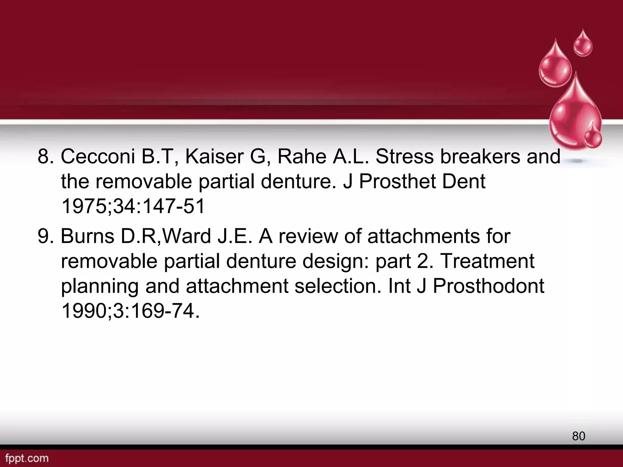 stress breakers in prosthodontics | PPTX
