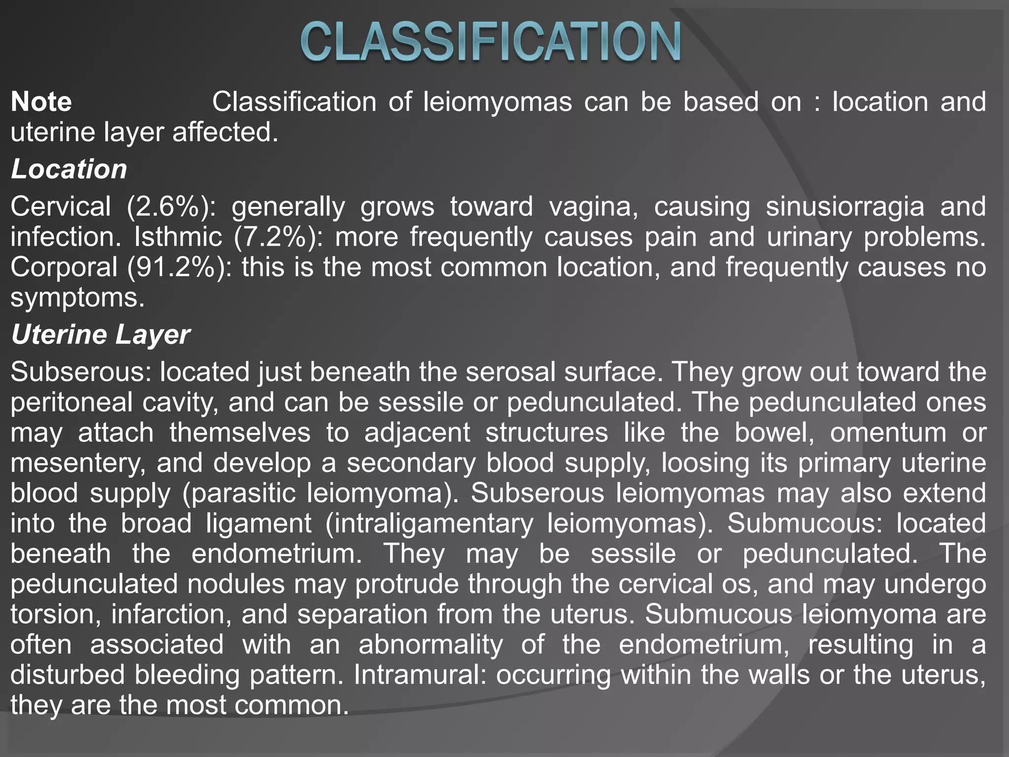 Uterus Leiomyoma | PPT