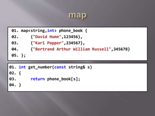 15. map, unordered map, algorithms | PPTX