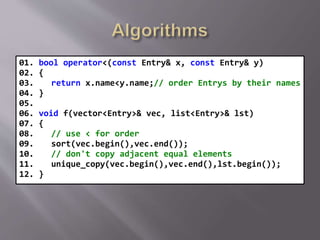 15. map, unordered map, algorithms | PPTX