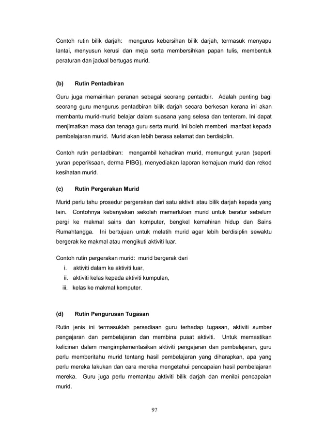 Pengurusan bilik darjah | PDF