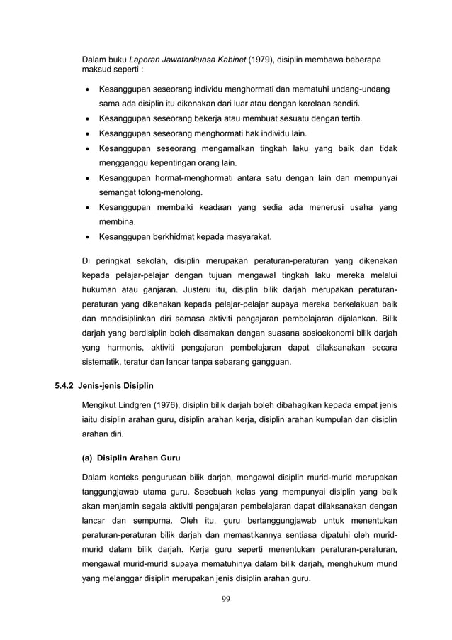 Pengurusan bilik darjah | PDF