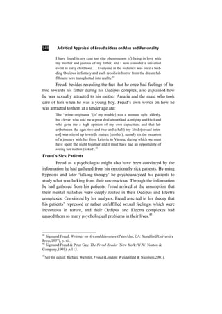 A Critical Appraisal of Freud’s Ideas on Man and Personality | PDF