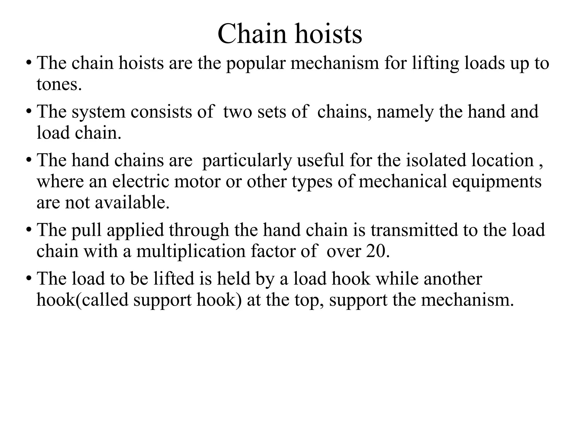 HOISTING EQUIPMENT | PPTX