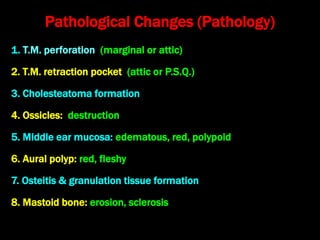 Chronic suppurative otitis media attico-antral disease (CSOM AA) | PPTX