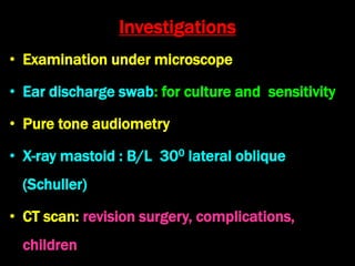 Chronic suppurative otitis media attico-antral disease (CSOM AA) | PPTX