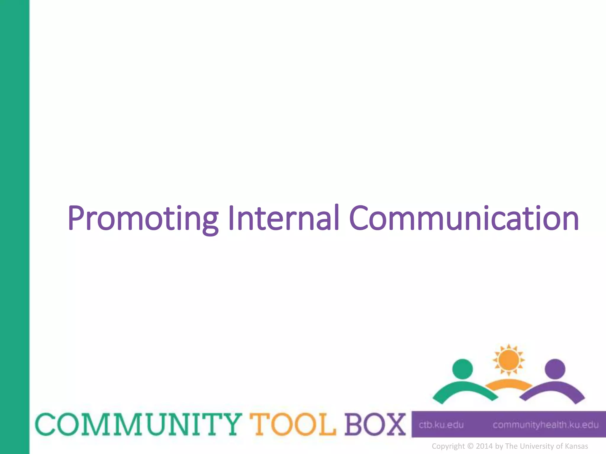 Promoting Internal Communication | PPT