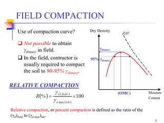 Geotechnical Engineering-I [Lec #15: Field Compaction] | PPSX