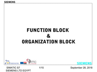Function Block & Organization Block | PPT