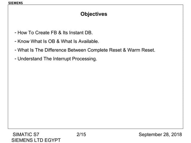 Function Block & Organization Block | PPT | Operating Systems ...
