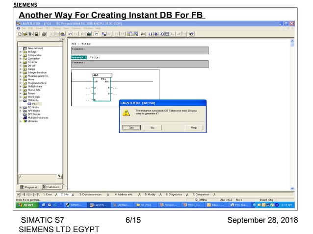 Function Block & Organization Block | PPT | Operating Systems ...