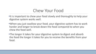 Chew your food | PPT