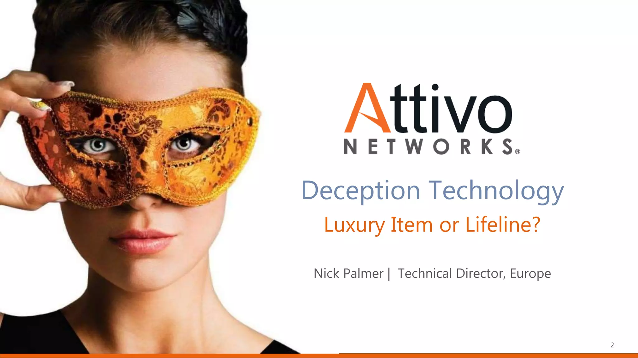 Deception technology for advanced detection | PPTX