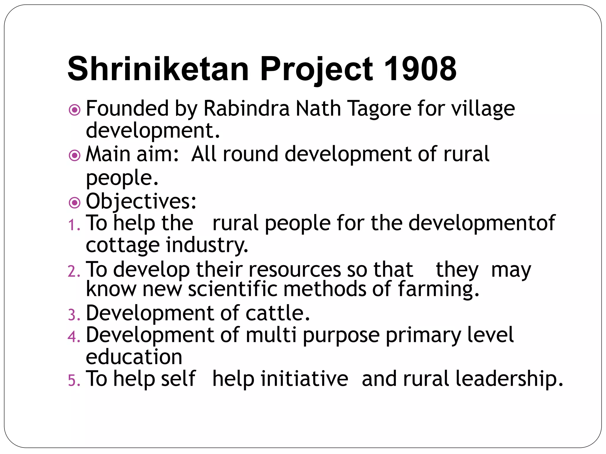 15.rural development experiments in india | PPTX