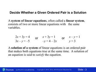 15.1 solving systems of equations by graphing | PPTX