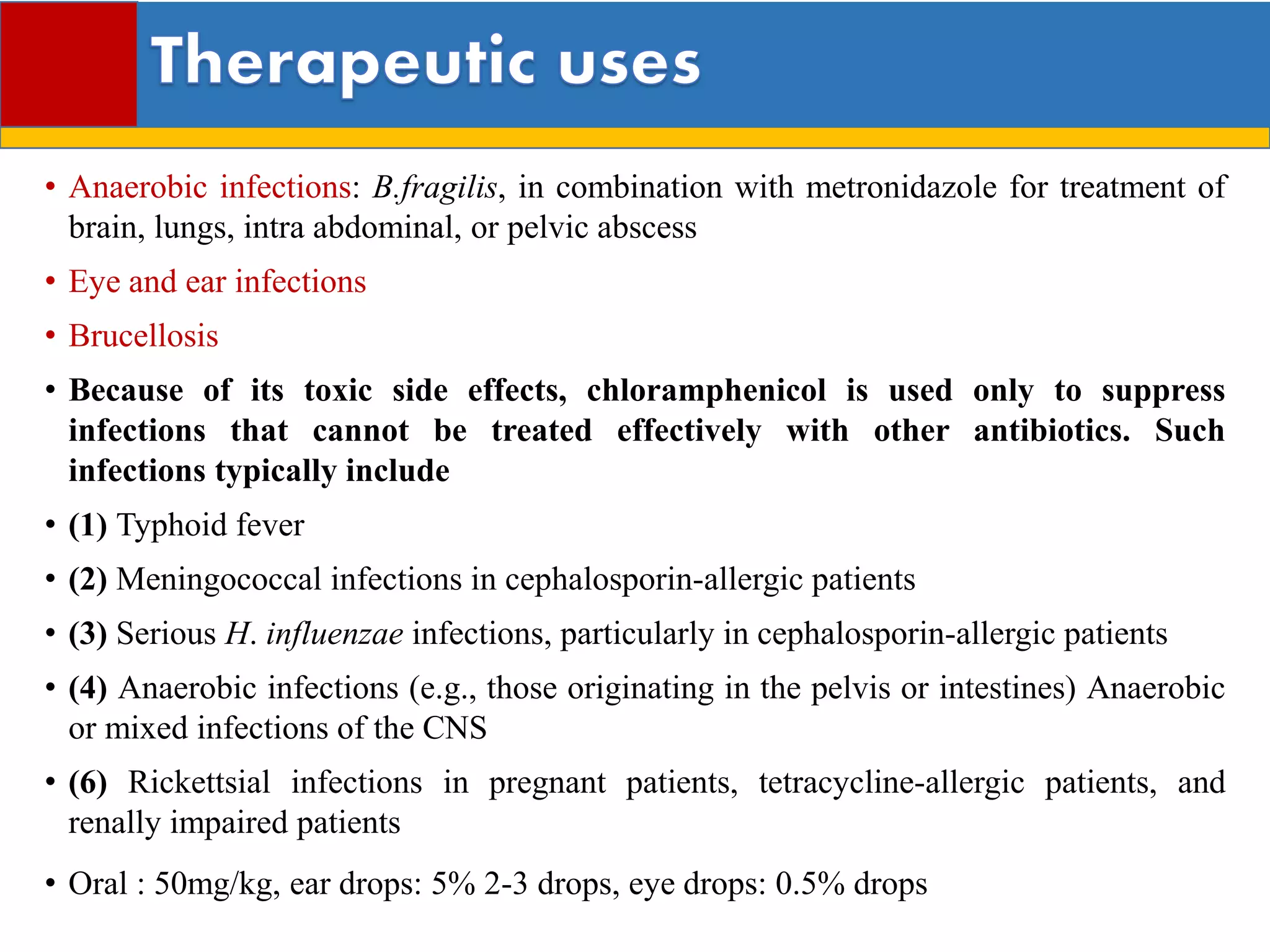 Chloramphenicol | PPTX