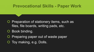 Module 15: Pre-Vocational Education | PPTX