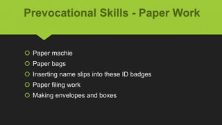 Module 15: Pre-Vocational Education | PPTX