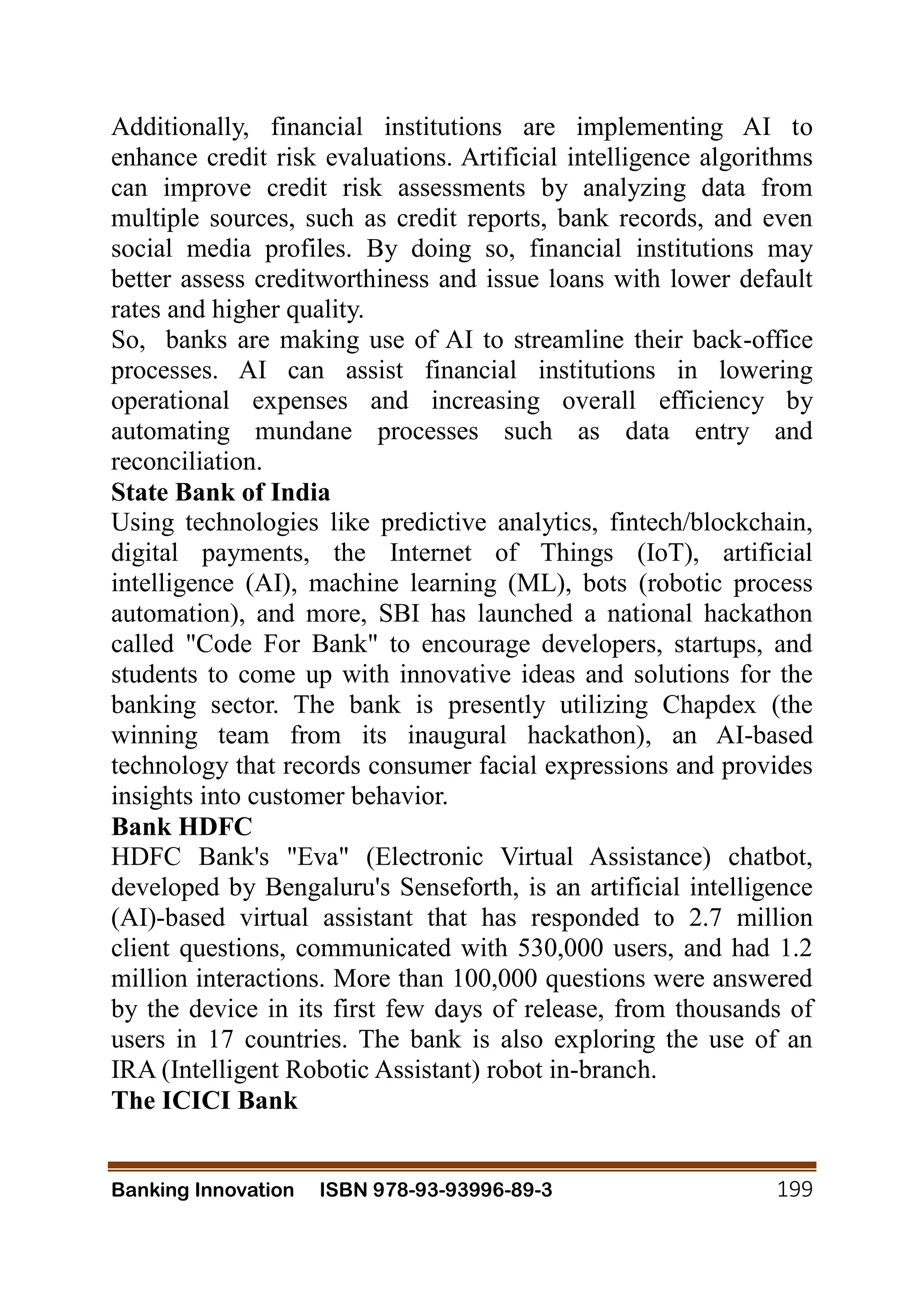 REVOLUTIONIZING BANKING OPERATIONS: THE ROLE OF ARTIFICIAL INTELLIGENCE ...