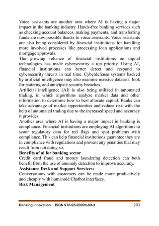 REVOLUTIONIZING BANKING OPERATIONS: THE ROLE OF ARTIFICIAL INTELLIGENCE ...