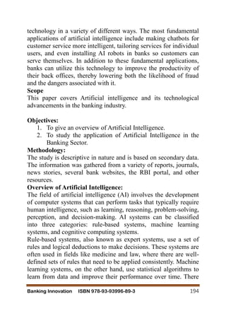 REVOLUTIONIZING BANKING OPERATIONS: THE ROLE OF ARTIFICIAL INTELLIGENCE ...