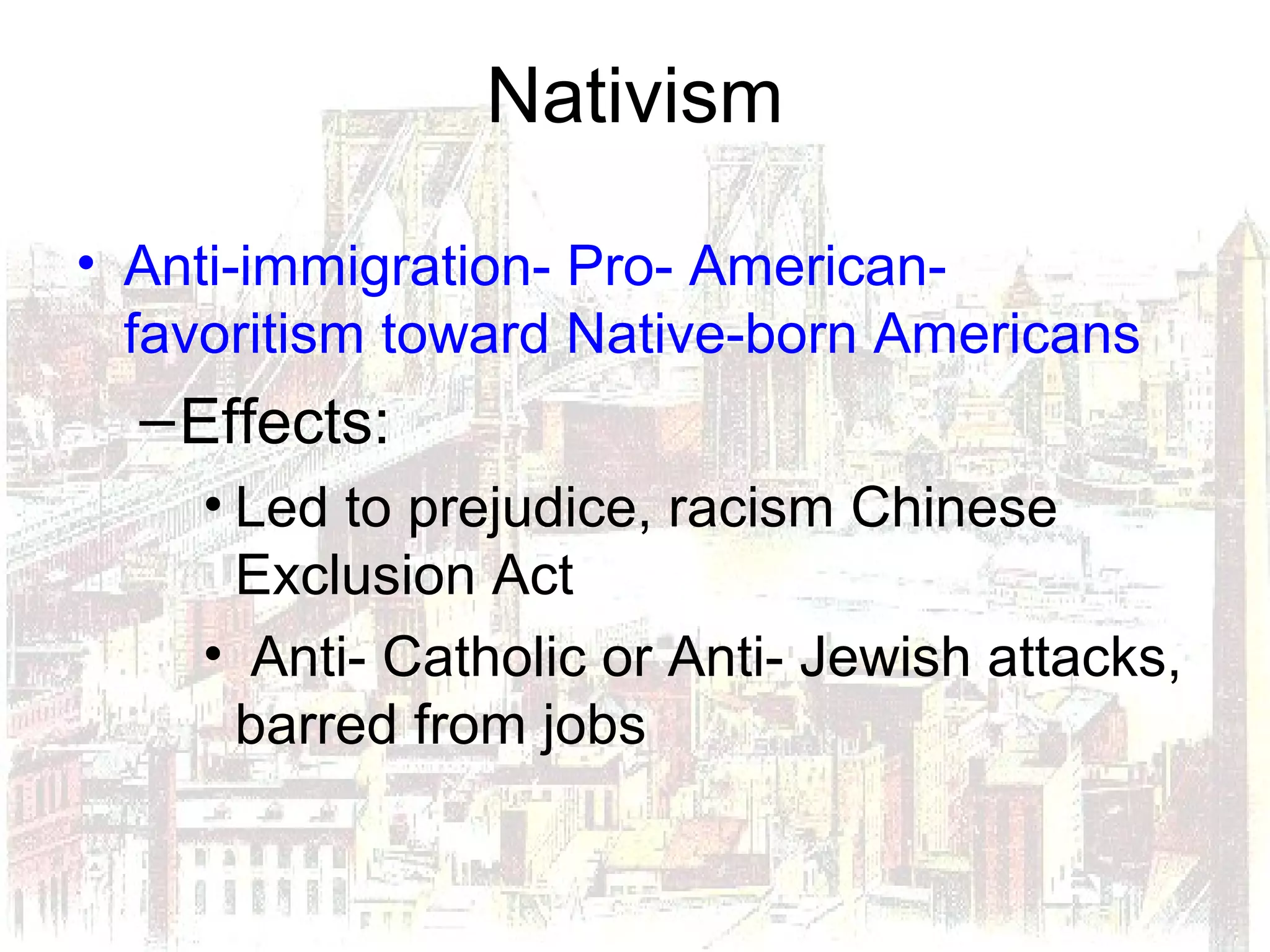 Ch. 15, Section 1-2: Immigration | PPT
