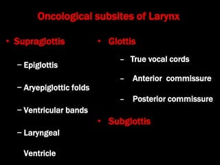 Laryngeal malignancies | PPT | Thyroid Disorders | Endocrine and ...
