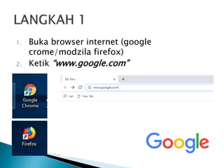 15. materi 7 langkah membuat akun google | PPTX