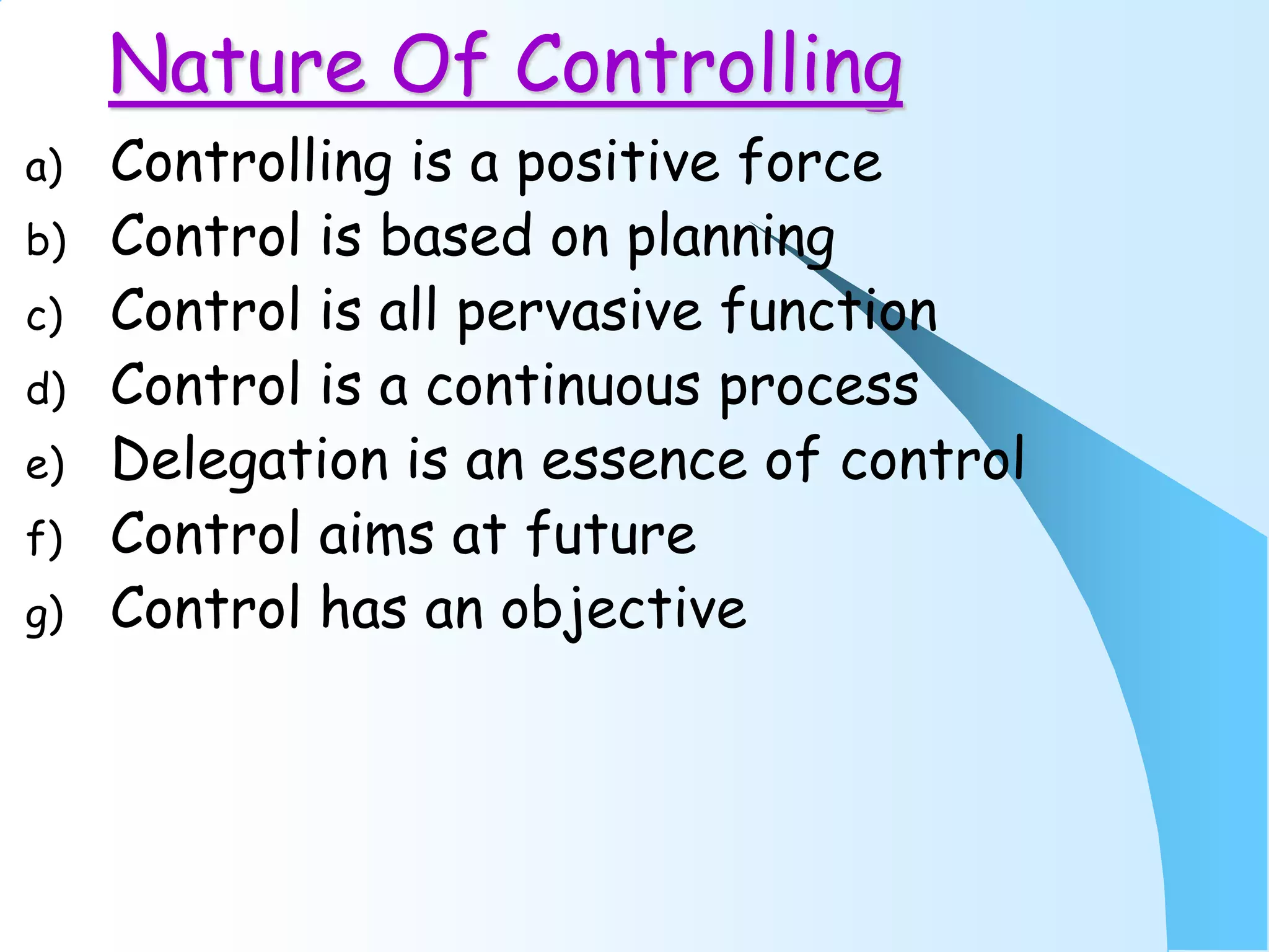 Controlling and Its Meaning, Nature, Importance,Elements,Process. | PPT