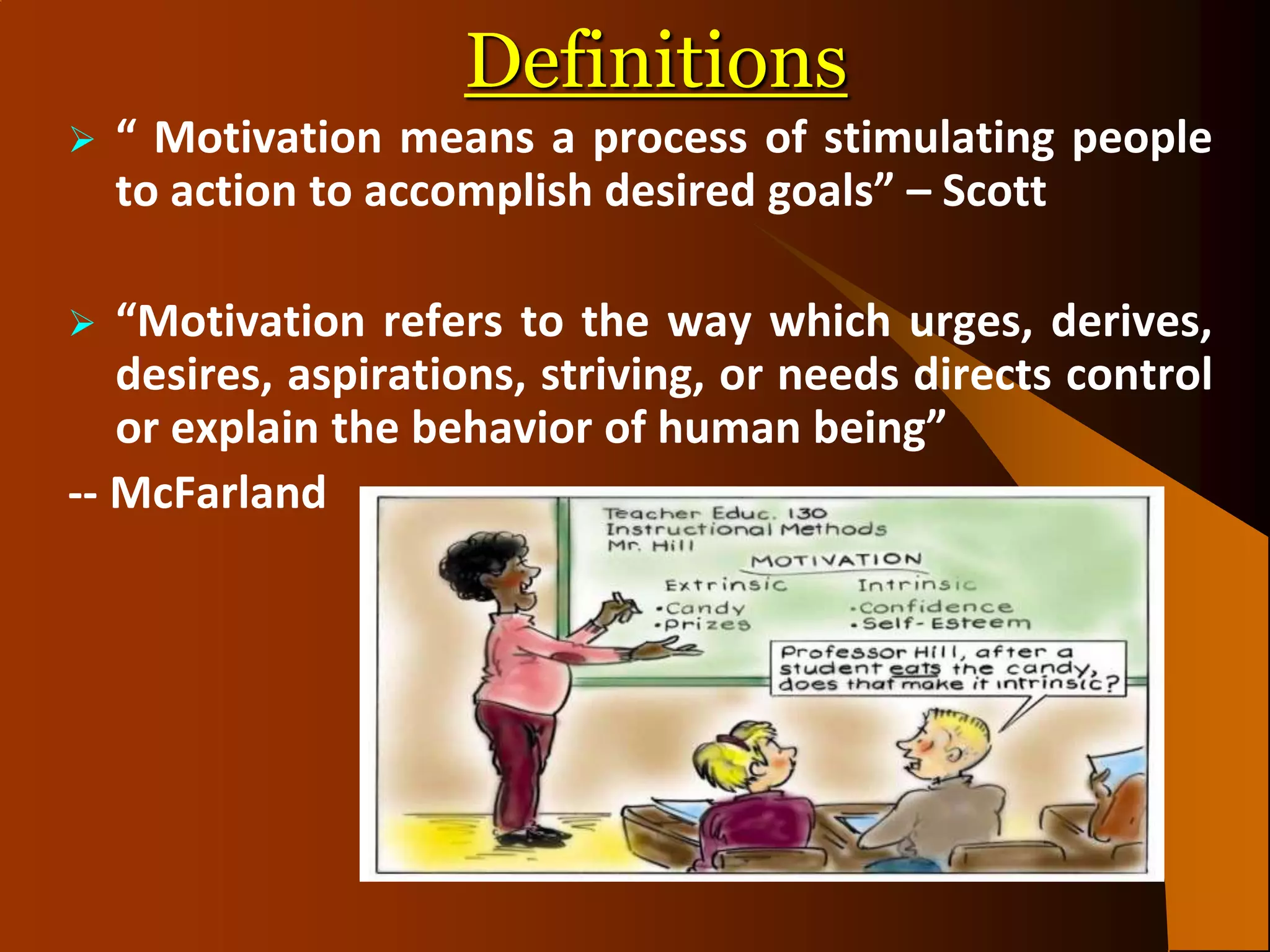 Motivation,Types and Theories of motivation | PPT