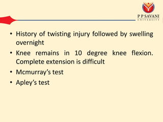 15. Knee ligament injury | PPT