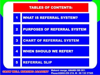 Referral system | PPTX | Healthcare Industry | Industries