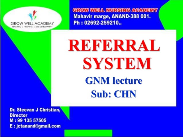 Referral System PPT referral-system-ppt