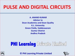Pulse and Digital Circuits - PHI Learning | PPTX