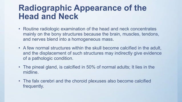 Radiographic Anatomy of the Head and Neck | PPTX