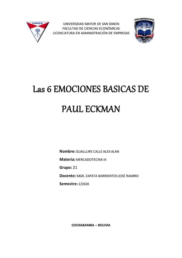 15. 6 emociones basicas | PDF