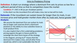 Predatory Pricing Graph