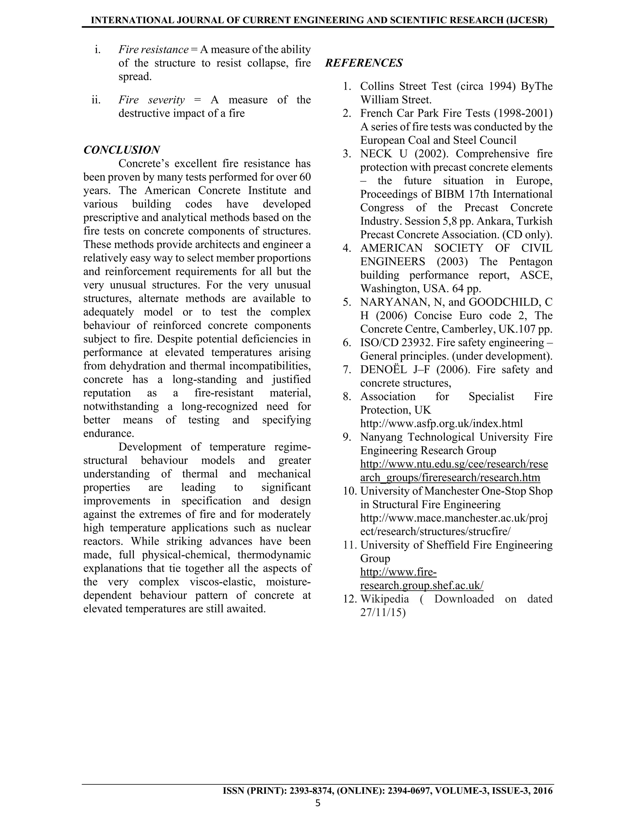 FIRE RESISTANCE STRUCTURES | PDF