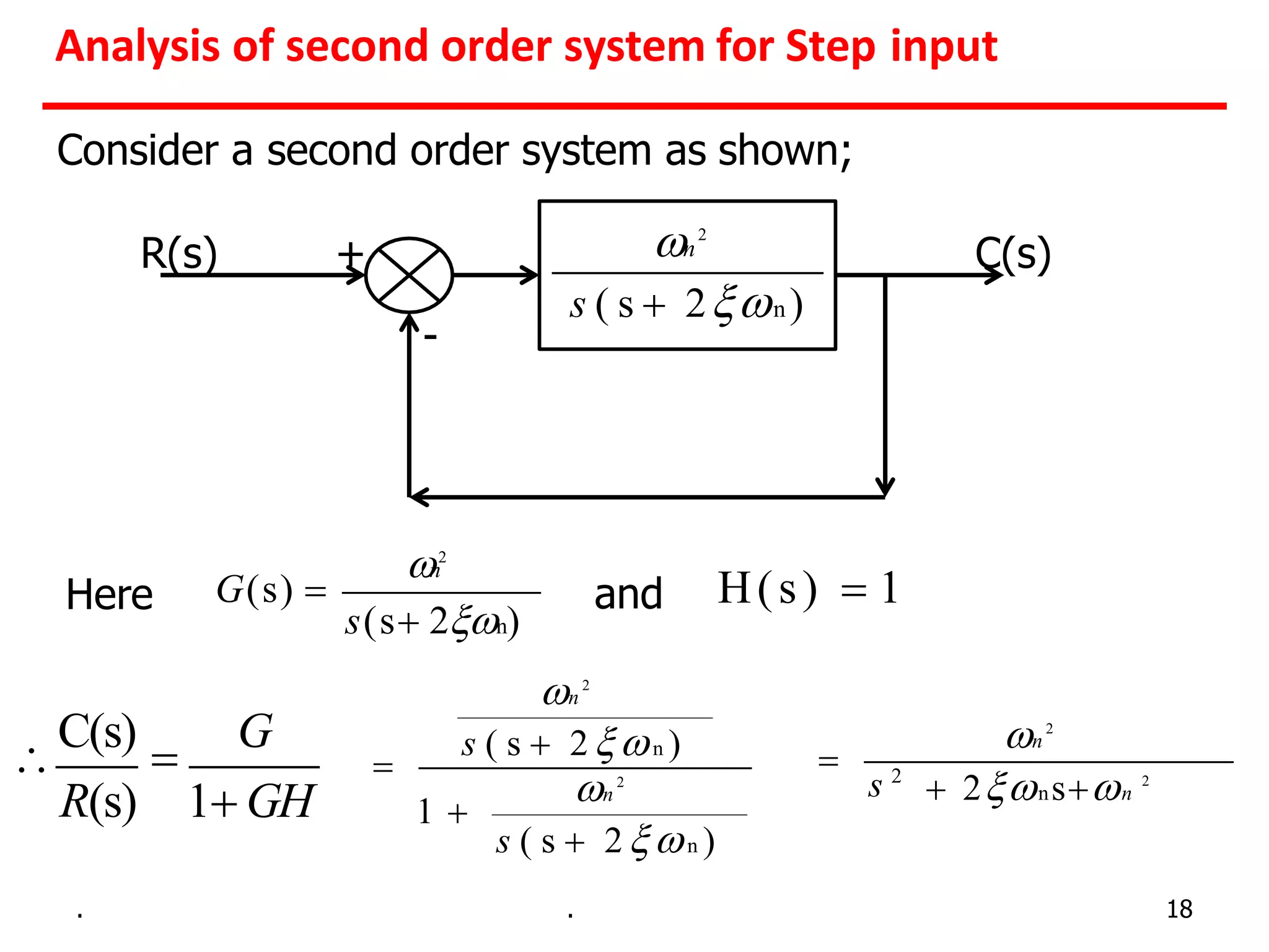 time domain analysis, Rise Time, Delay time, Damping Ratio, Overshoot ...