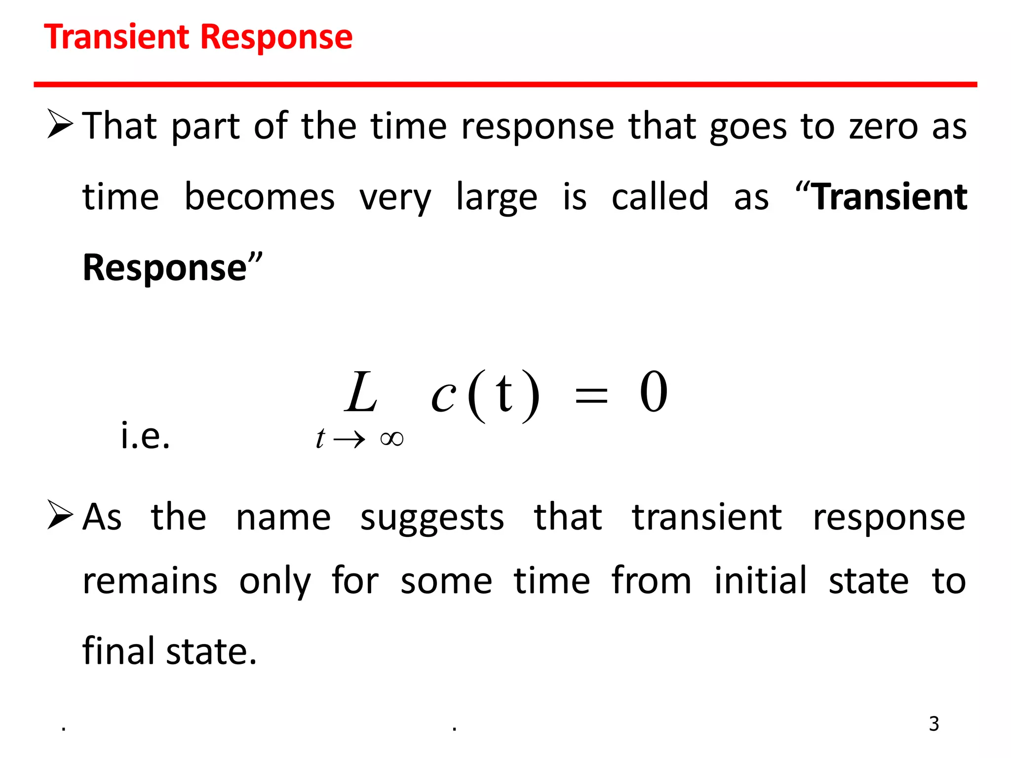 time domain analysis, Rise Time, Delay time, Damping Ratio, Overshoot ...