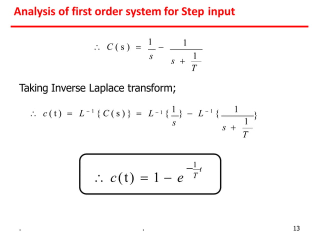 time domain analysis, Rise Time, Delay time, Damping Ratio, Overshoot ...